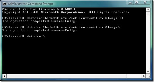 Disabling Data Execution Prevention Dep In Windows 7
