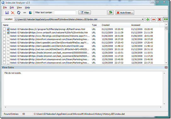 How To View Analyze And Delete Contents Of Index dat Files