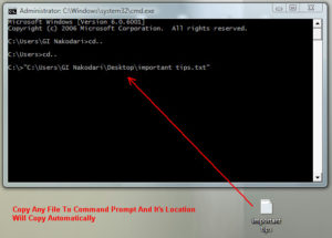 How To Copy File Locations To The Command Prompt