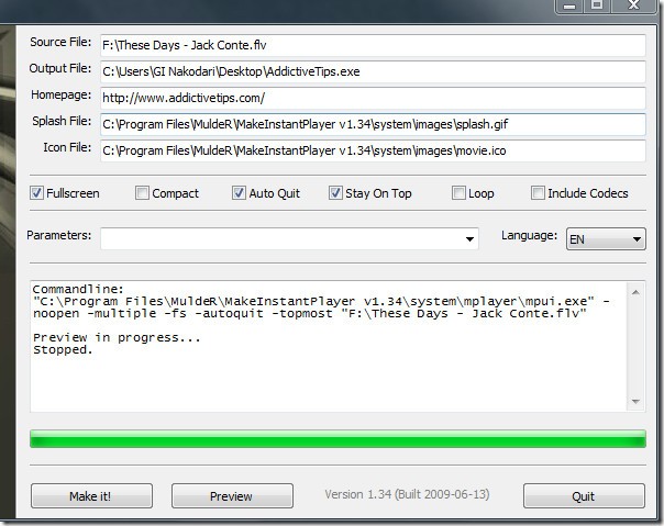 Convert Any Video File Into Self-Running Executable (.Exe) Player Convert Any Video File Into Self-Running Executable (.Exe) Player