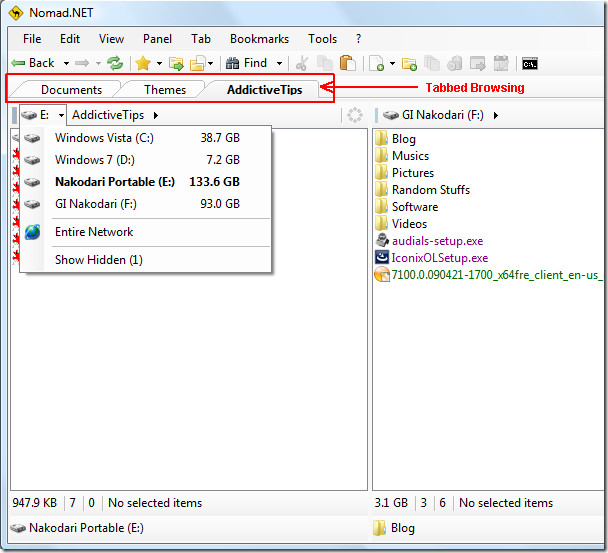 Windows File Manager & Explorer With Tabbed Browsing Windows File Manager & Explorer With Tabbed Browsing