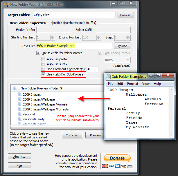 Batch Create Folders In Windows With New Folder Wizard