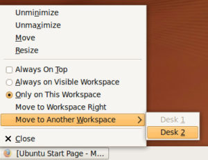 Add, Switch, And Change Workspace In Ubuntu Linux
