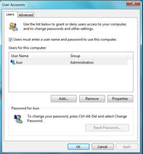 Login Directly Into Windows 7 Without Entering Password