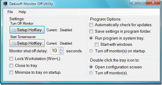 Turn Off Monitor In Windows 7 Using Hotkeys Turn Off Monitor In Windows 7 Using Hotkeys
