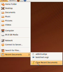 Clear And Disable The Recent Documents List In Ubuntu Linux