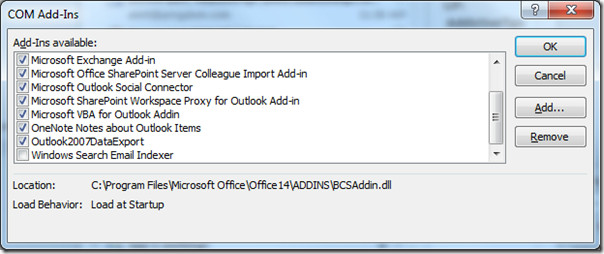 How to disable add ins outlook 2010 - poretfive How to disable add ins outlook 2010 - poretfive