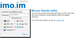 imo.im - Merge Multiple Chat Accounts Online