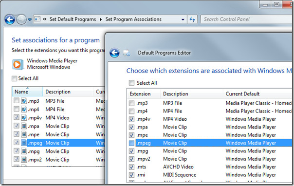 Windows 7: Edit File Type, Autoplay, Default Program Setting Windows 7: Edit File Type, Autoplay, Default Program Setting