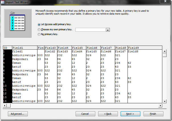 Import Text File In Access 2010