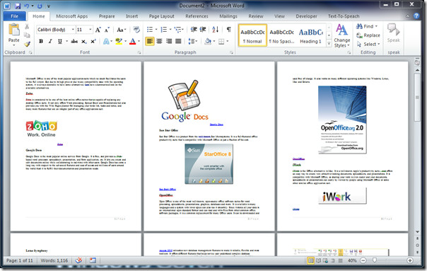 How To Index Word 2010 Document Text