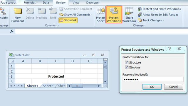 Excel 2010 Password Protect Spreadsheet