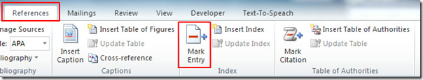 How To Index Word 2010 Document Text