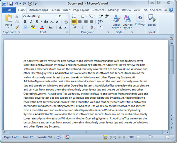 Word 2010 Change Font Color With Gradient Fill