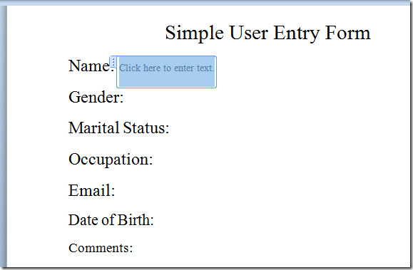 How Do I Insert A Grey Fillable Text Field In Word - Printable ... How Do I Insert A Grey Fillable Text Field In Word - Printable ...