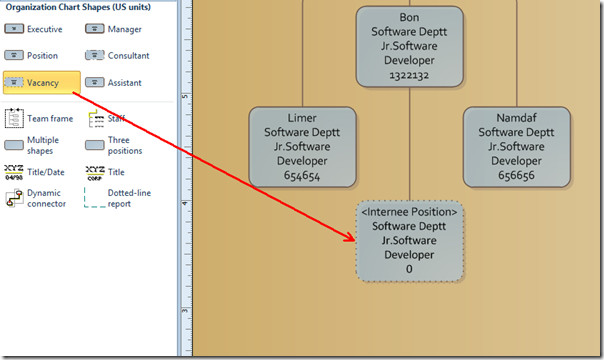 Visio Org Chart Excel Template
