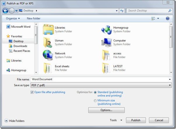 How To Convert Word 2010 Document Into PDF/XPS Format How To Convert Word 2010 Document Into PDF/XPS Format