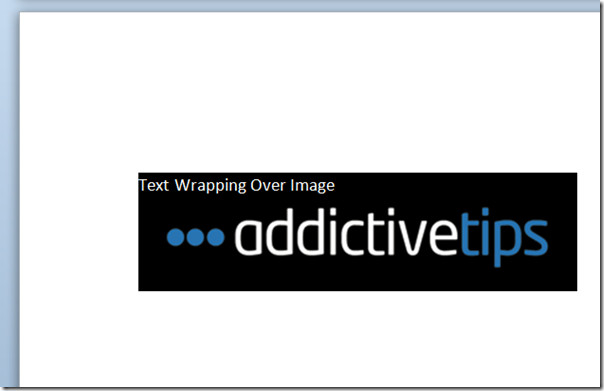 Wrap Text Over The Image In Word 2010