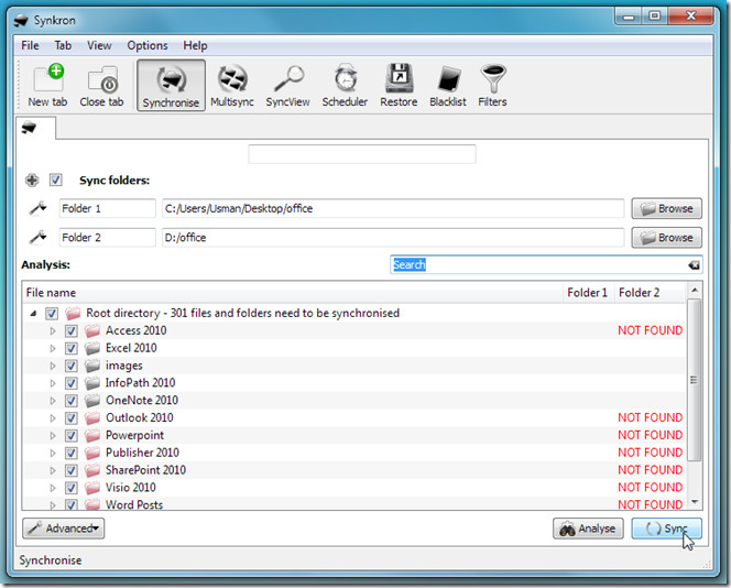 Sync Multiple Folders And Restore Overwritten Or Deleted Files Synkron