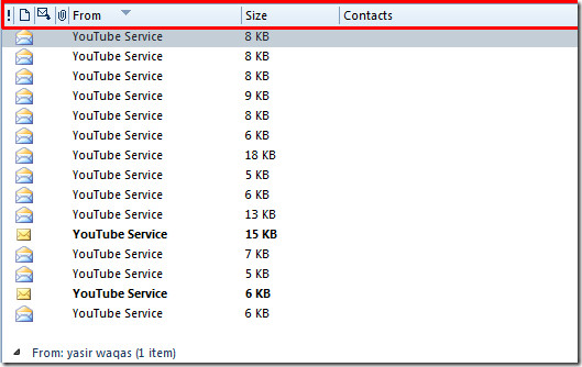 How To Add Delete Columns In Outlook 2010 Mail View Window