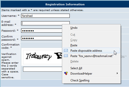 Create A Temporary Email Address In Firefox To Avoid Spam With TrashMail