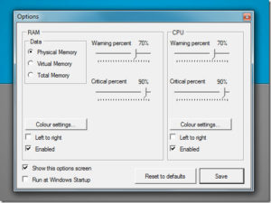 Display RAM And CPU Usage On Windows 7 Taskbar