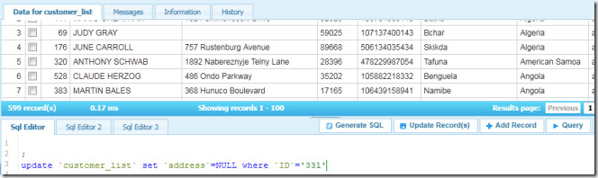 Mywebsql Is Open Source Mysql Client To Edit And Run Sql Commands 1134