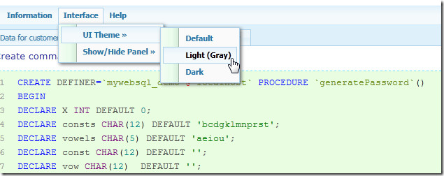 Mywebsql Is Open Source Mysql Client To Edit And Run Sql Commands 6734