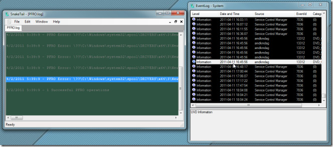 SnakeTail View Large Log Files Monitor Windows Events In Real Time
