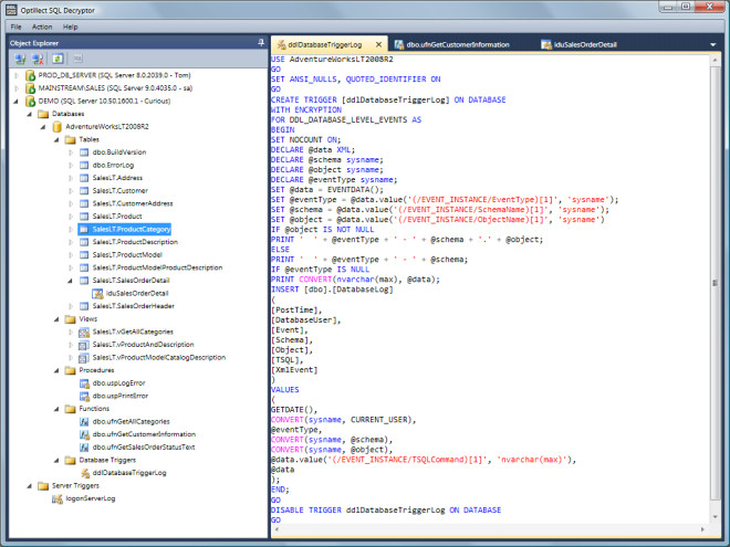 Decrypt Sql Stored Procedures Functions And Triggers With Sql Decryptor