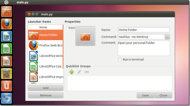 Edit Ubuntu Unity Launcher Quicklist With Unity Launcher Editor