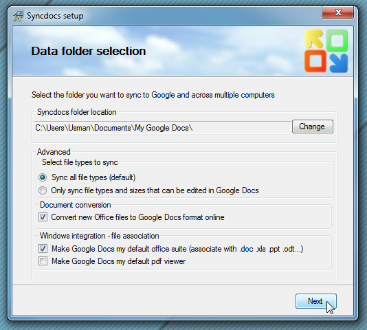 Backup Synchronize And Open Local Files With Google Docs Syncdocs