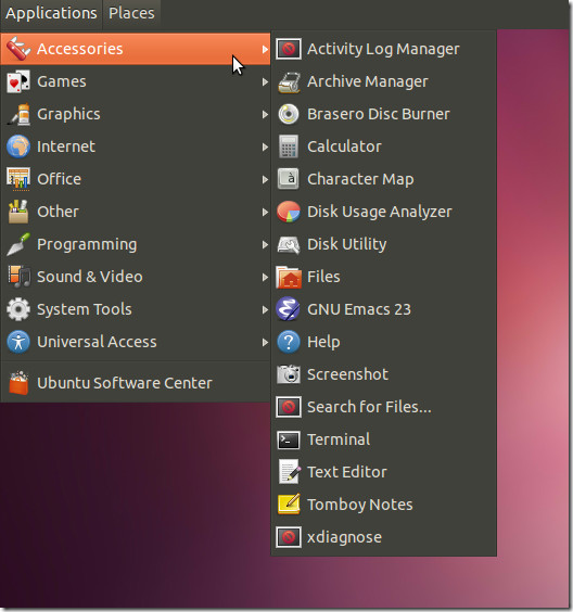 Get Classic Start Menu In Ubuntu 1110 Oneiric Ocelot 