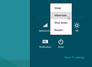 How To Enable Windows 8 Hibernate Option