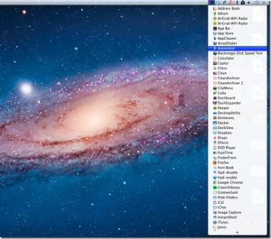 Quickly Access Mac OS X Apps From Dock And Menu Bar Using App Bar