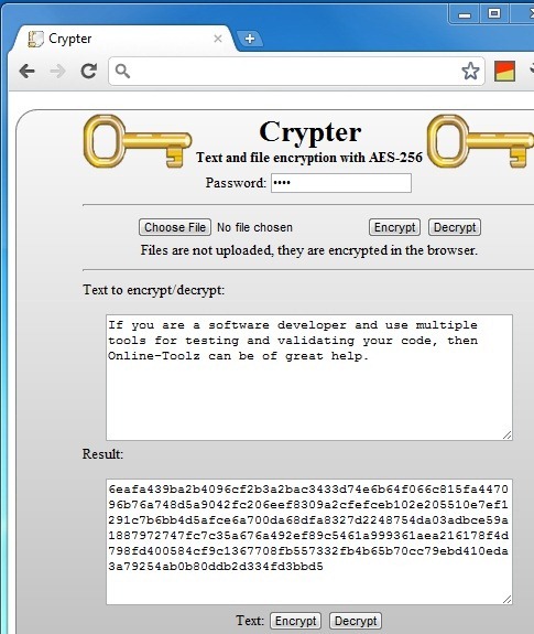 Crypter For Chrome Lets You Easily Encrypt & Decrypt Text And Files Crypter For Chrome Lets You Easily Encrypt & Decrypt Text And Files