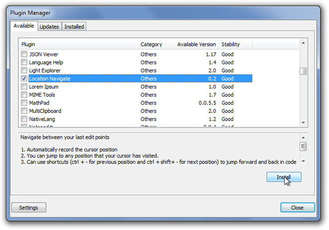 Record Cursor Positions & Navigate Between Them In Notepad++ Record Cursor Positions & Navigate Between Them In Notepad++