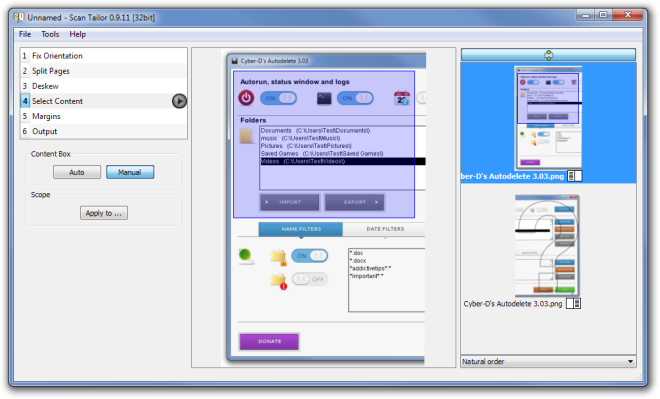Scan Tailor: Perform Batch Editing & Adjustments On Scanned Pages