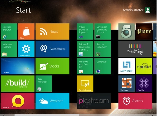 Change Background Image Color Of Windows 8 Metro UI Start Screen Editor
