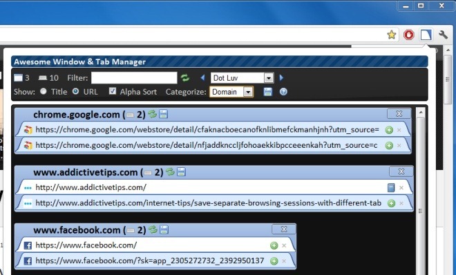 Save Browsing Sessions Sort Tabs By Multiple Criteria In Chrome
