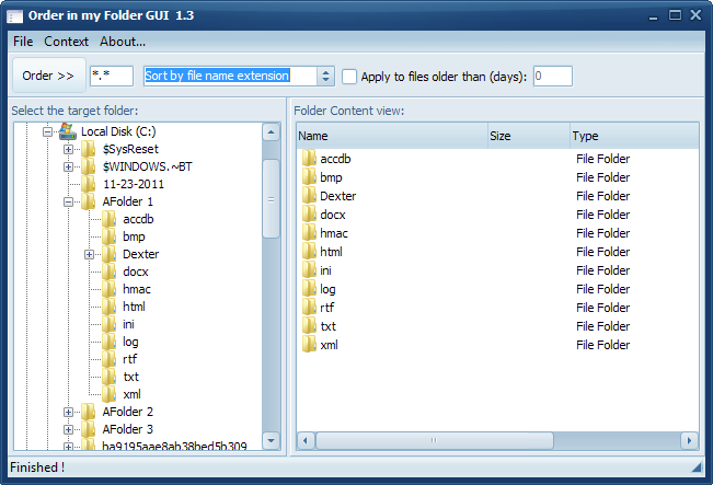 Order In My Folder Sort Files Using 8 Different Criteria