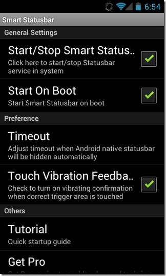 Smart Statusbar Show Status Bar Within Full Screen Android Apps 