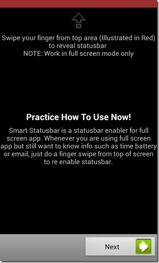 Smart Statusbar Show Status Bar Within Full Screen Android Apps