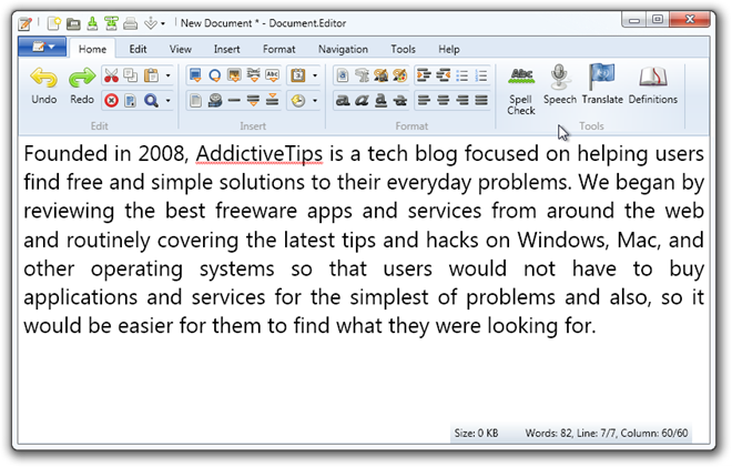Document Editor Feature Rich Eye Candy Word Processor For Windows