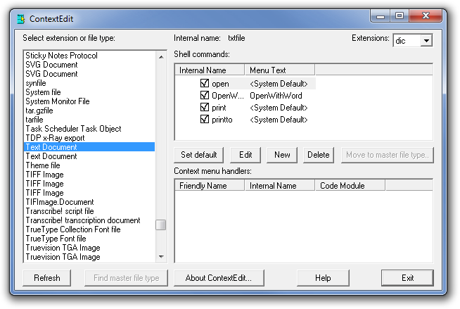 Edit Right Click Context Menu Of Any File Extension With Contextedit 3279