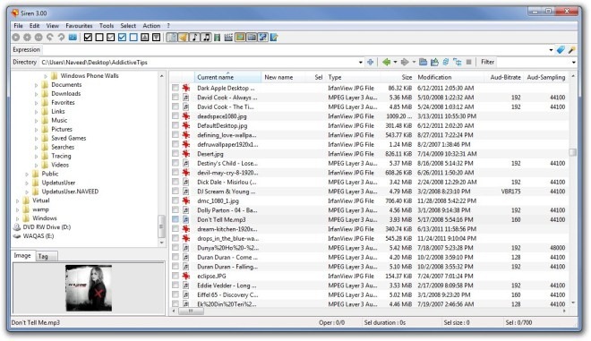 Siren: Batch-Rename Files Using Custom & Pre-Defined RegEx
