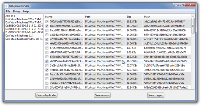 Search For Duplicate Files Based On Auto Generated Hash Values