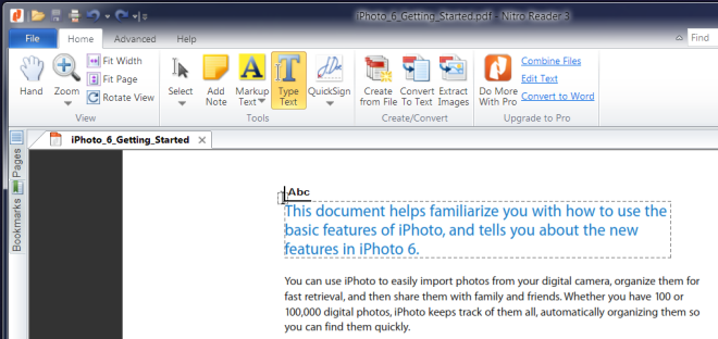 Nitro PDF Reader 3 0 Update Adds Text Alignment Auto Save Support