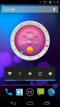 Add Weather Clock Widgets To Android 4.2 Jelly Bean Lock Screen