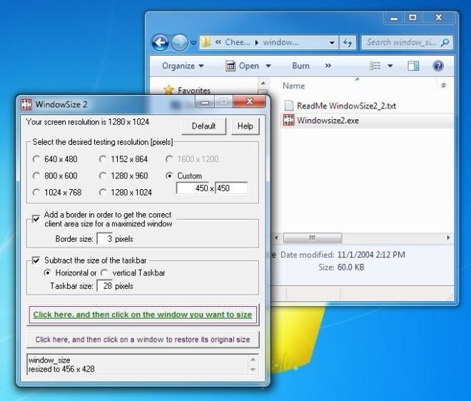 Instantly Resize Windows To Match Any Custom Screen Resolution